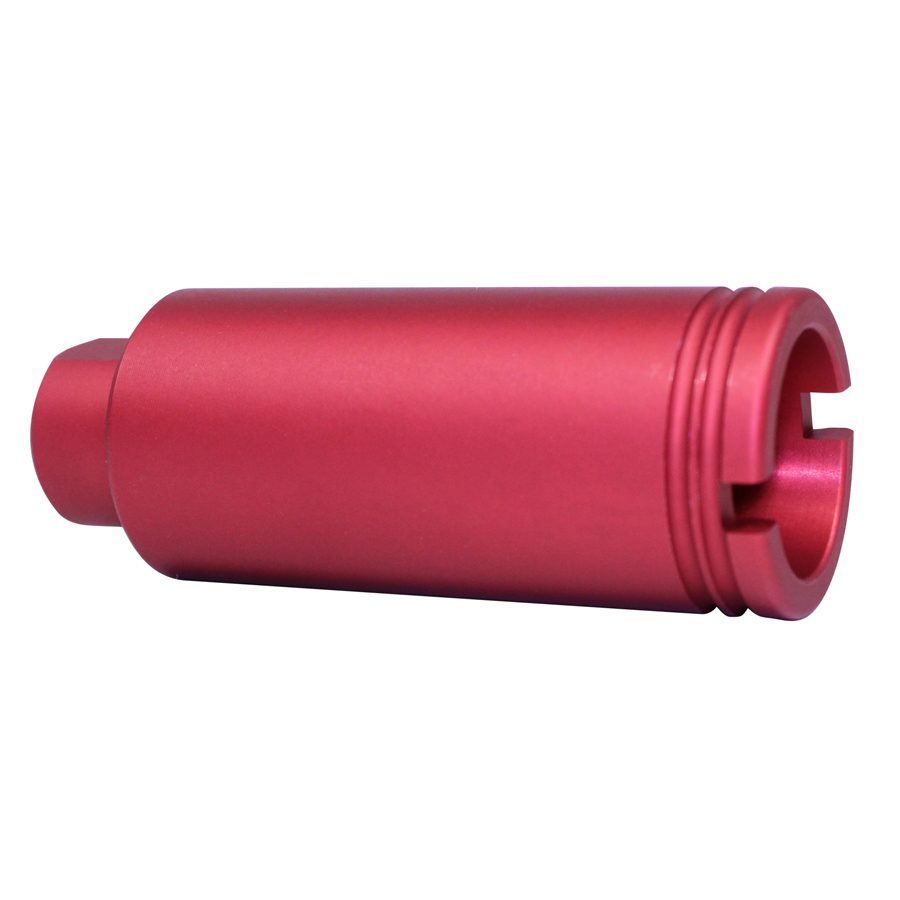 AR-15 Slim Line Cone Flash Can (Anodized Red) » Guntec USA