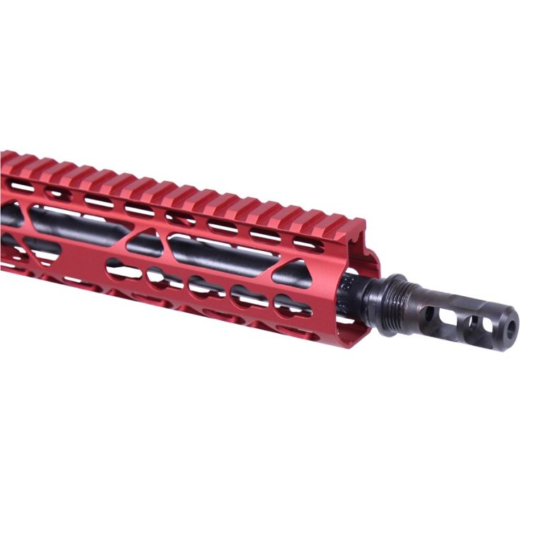 AR 9mm Hellfire Muzzle Compensator with QD Blast Shield Gen 2