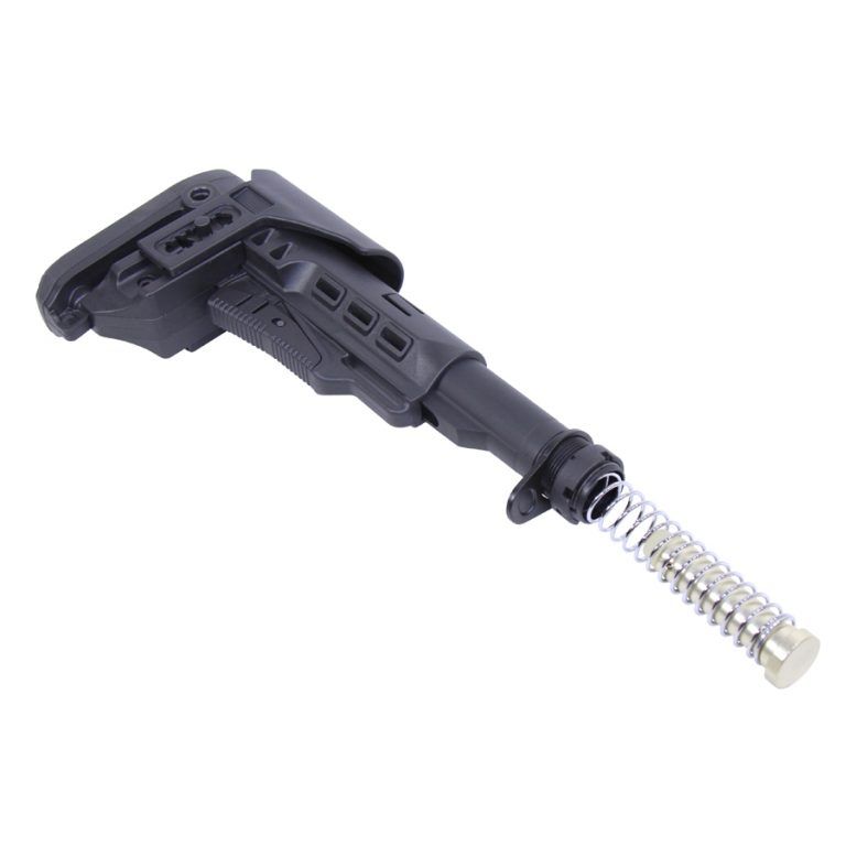 AR-15 M.C.S Stock with Adjustable Cheek Riser Multi Caliber Collapsible ...