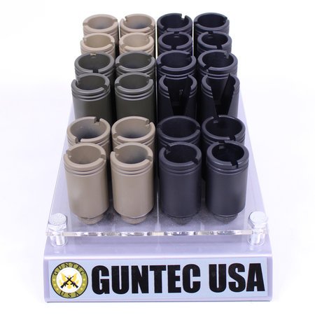 AR-15 Cone Flash Can Assortment Kit With Table Top Acrylic Display Rack ...