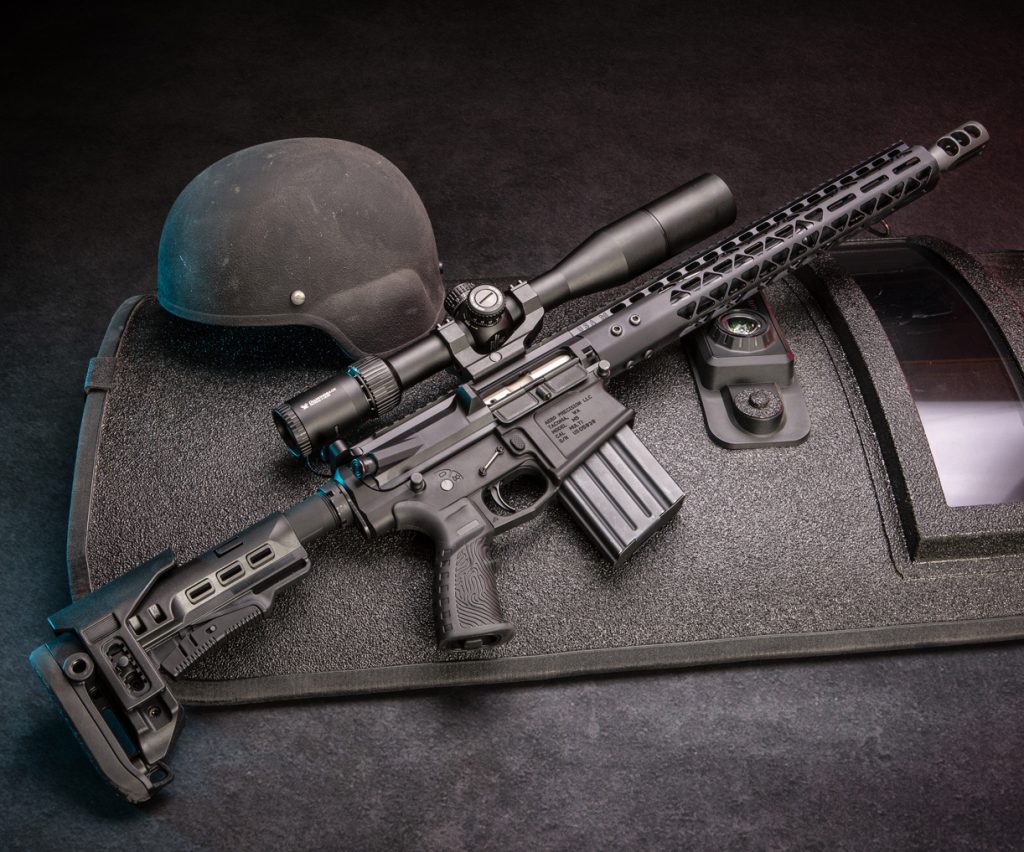 AR .308 Cal M.C.S Collapsible Stock with Adjustable Cheek Riser and ...