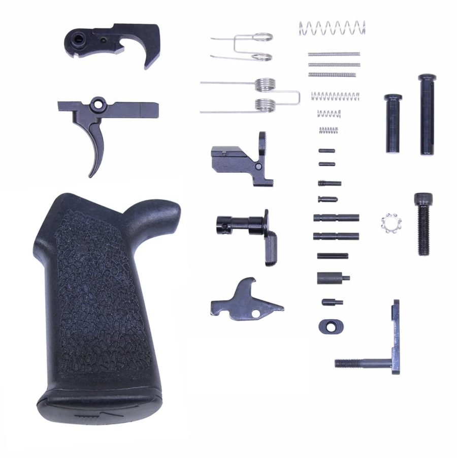 AR .308 Complete Lower Parts Kit With Ergonomic Pistol Grip » Guntec USA