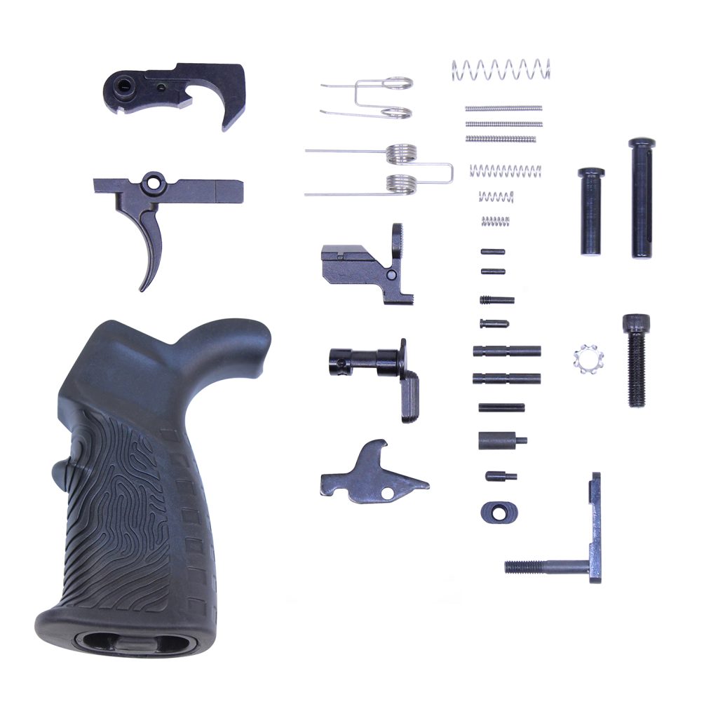 AR .308 Complete Lower Parts Kit With Ergonomic Pistol Grip » Guntec USA