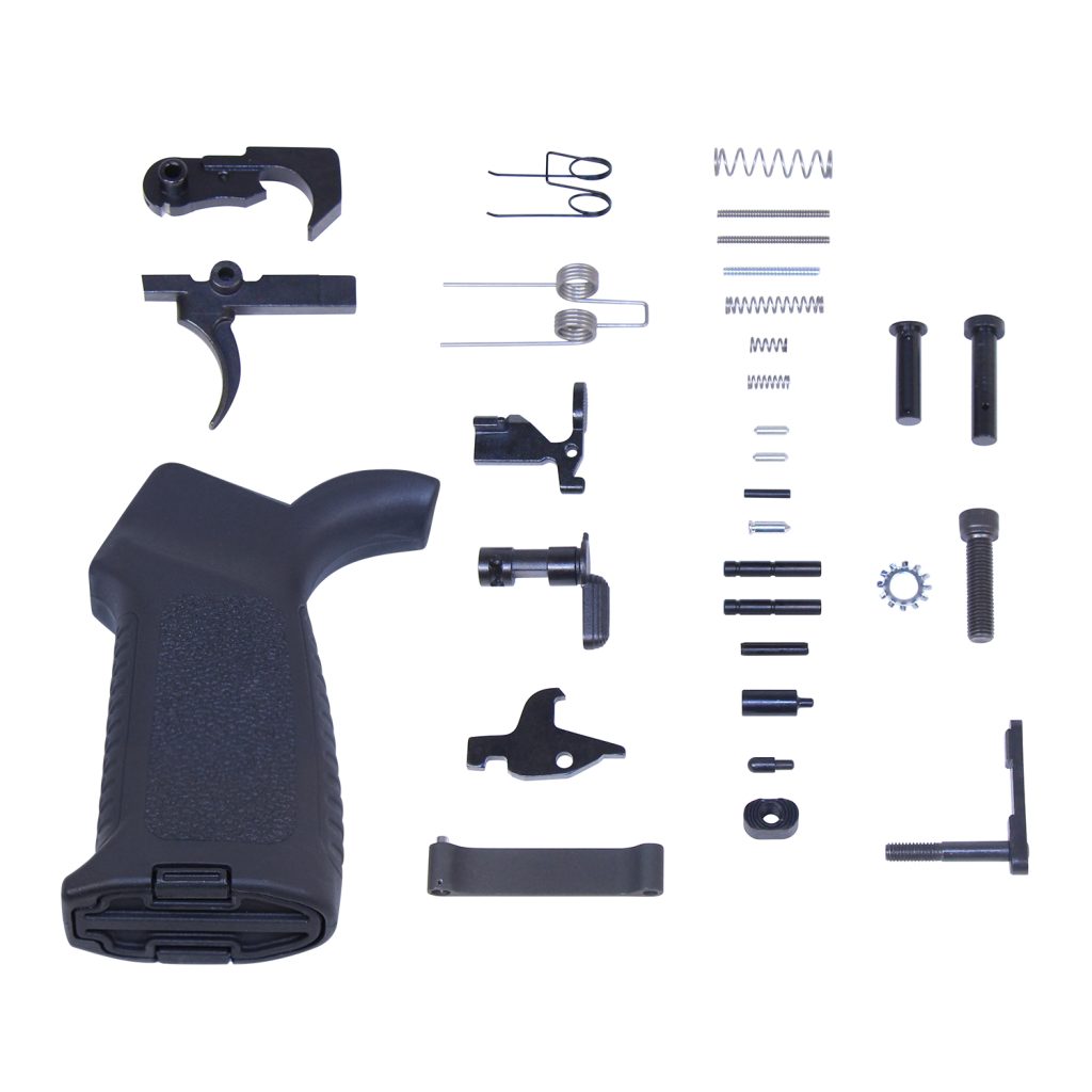 AR-15 Complete Lower Parts Kit With Ergonomic Polymer Pistol Grip ...
