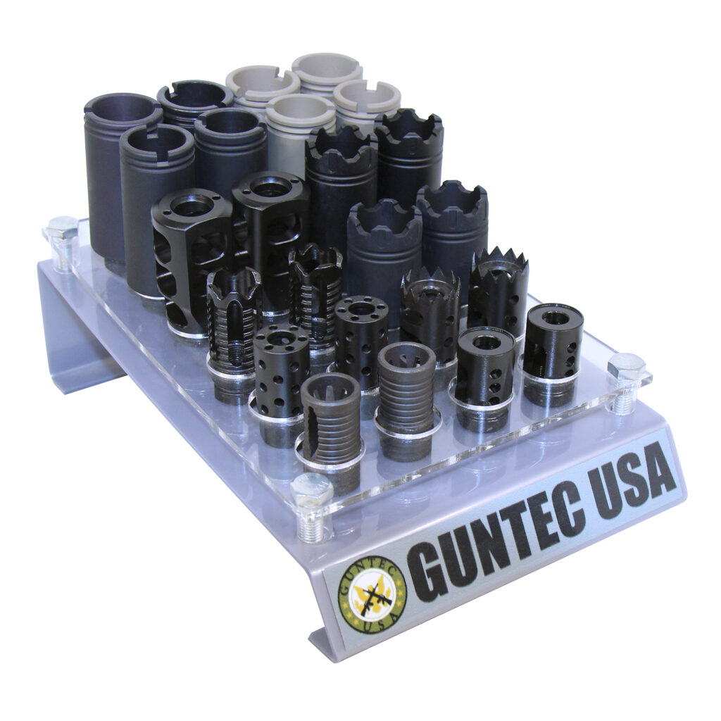 AR .308 Caliber Muzzle Device Assortment Kit With Table Top Acrylic ...