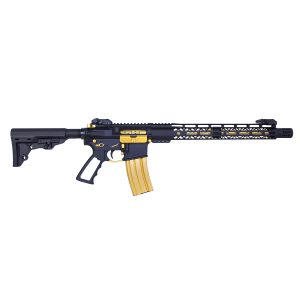 AR-15 Lower Parts Kit with Anodized Gold Upgrades for Enhanced Performance