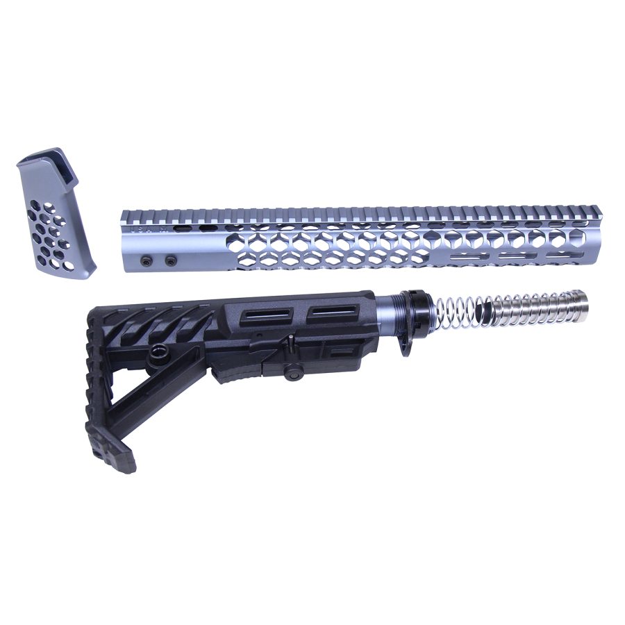AR-15 Accent Kit (Anodized Grey) » Guntec USA