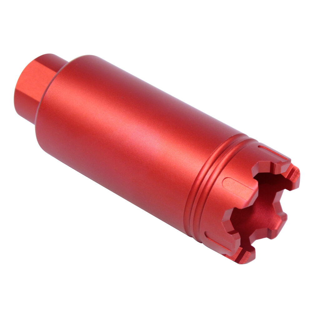 AR-15 Slim Line 'Trident' Flash Can With Glass Breaker (Anodized Red ...