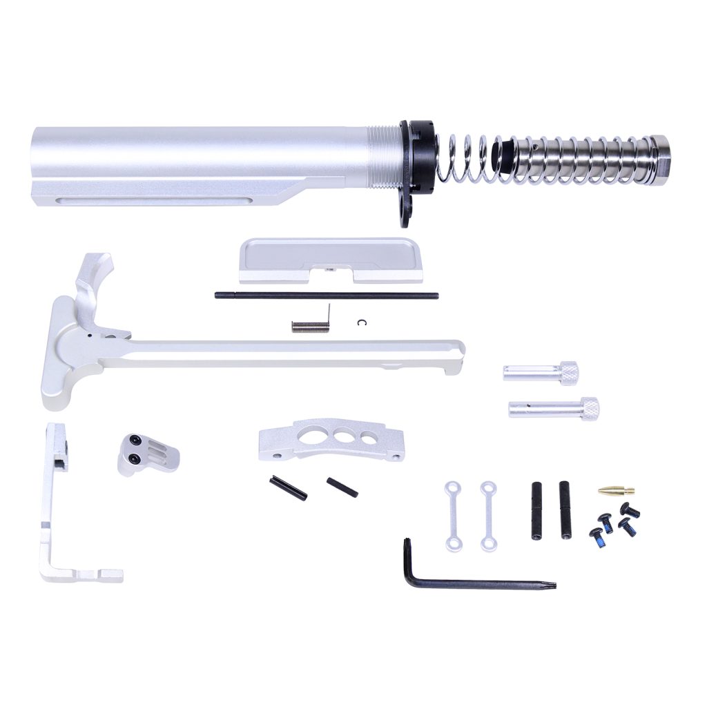 AR-15 Essentials Kit with Anodized Clear Finish for Builds