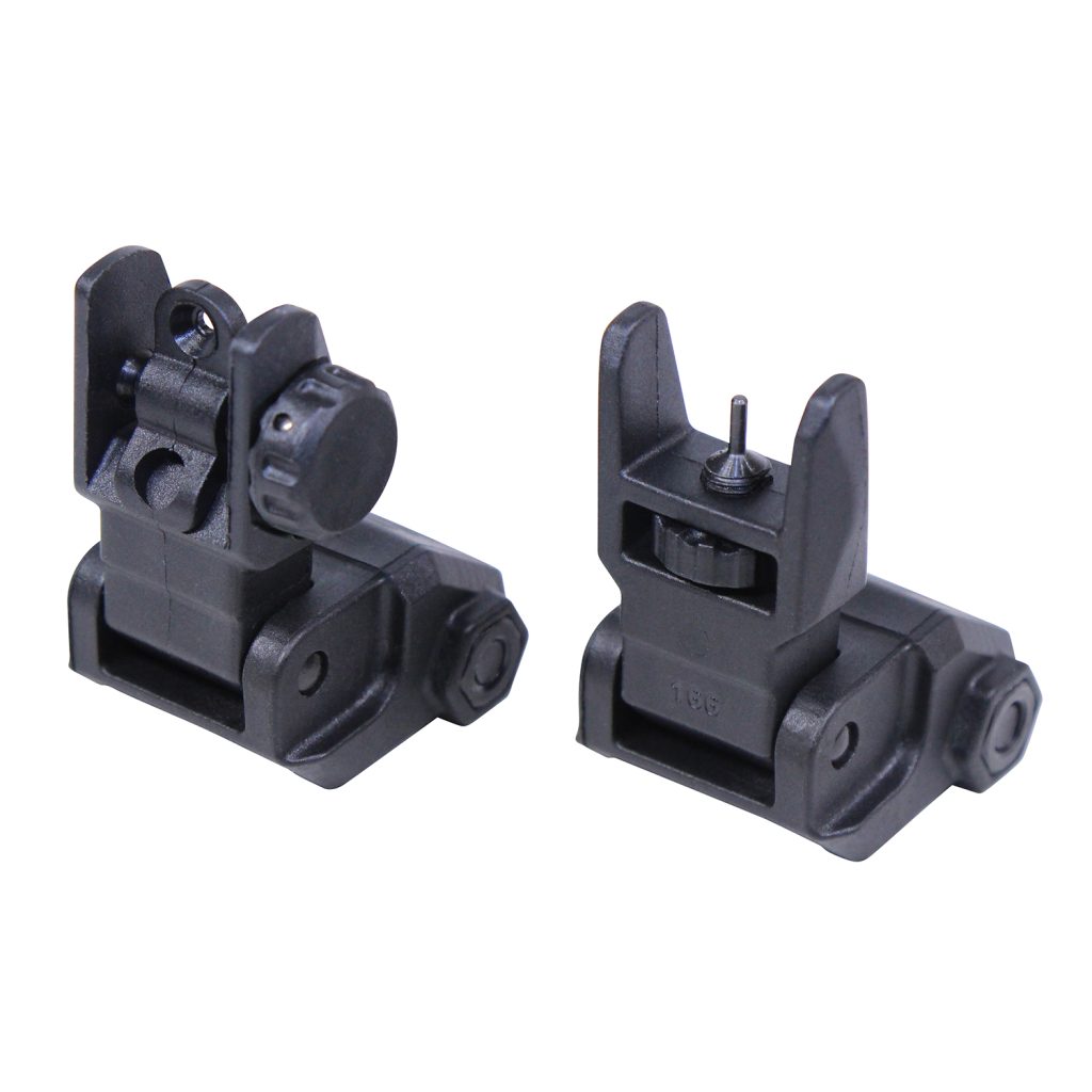 AR-15 PQS Polymer Quick Sights with Dual Aperture and Low Profile Design
