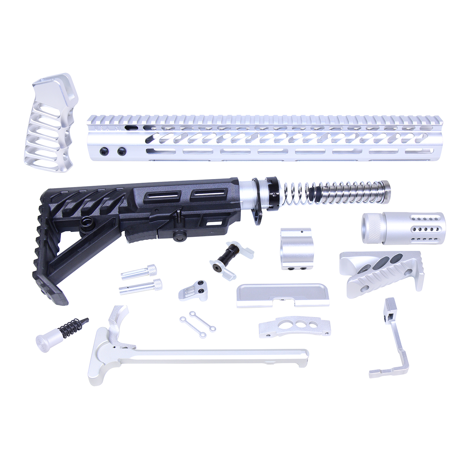 AR-15 Ultimate Rifle Kit (Anodized Clear) » Guntec USA