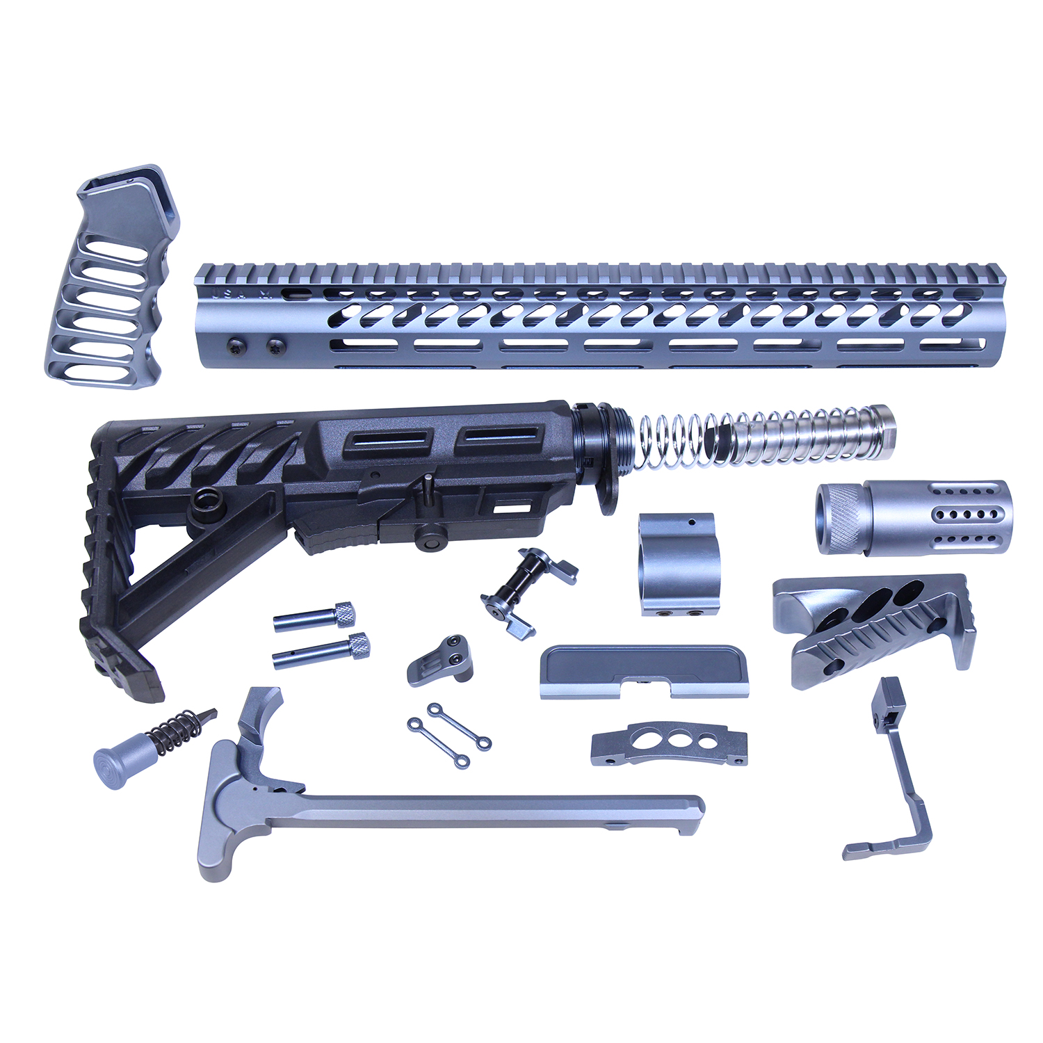 AR-15 Ultimate Rifle Kit (Anodized Grey) » Guntec USA