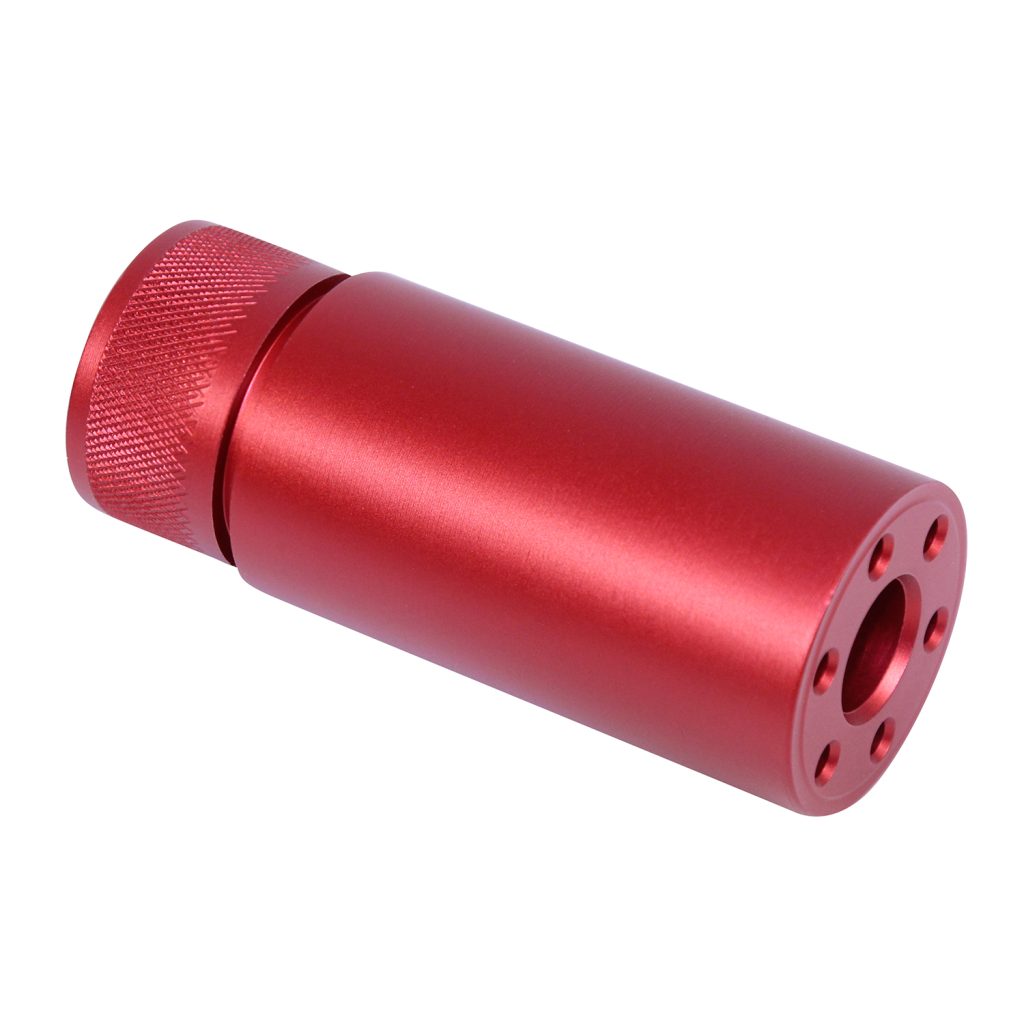 AR-15 Micro Slip Over Socom Style Fake Suppressor Gen 2 Anodized Red