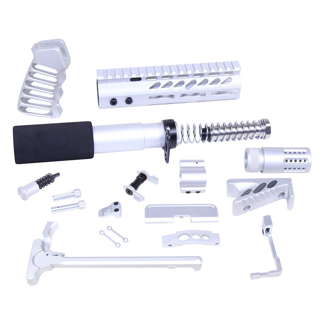 AR-15 Extended Mag Button (Anodized Clear) » Guntec USA