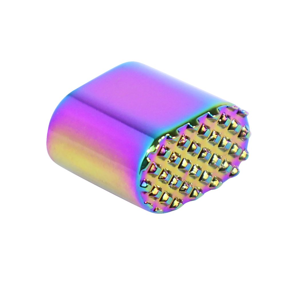 Rainbow PVD Coated AR-15 Extended Mag Button with T6 Aluminum