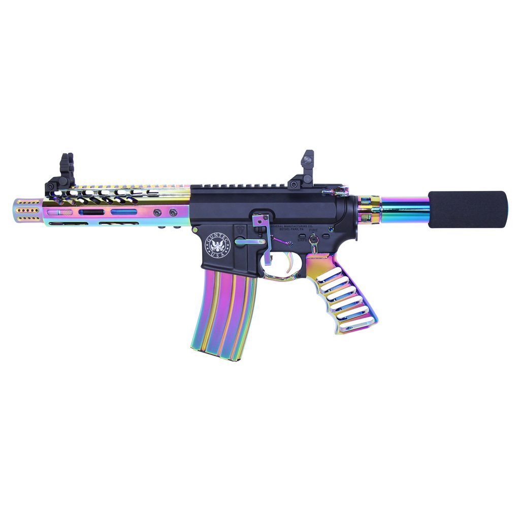 Rainbow PVD Coated AR-15 Finishing Kit with Premium Components