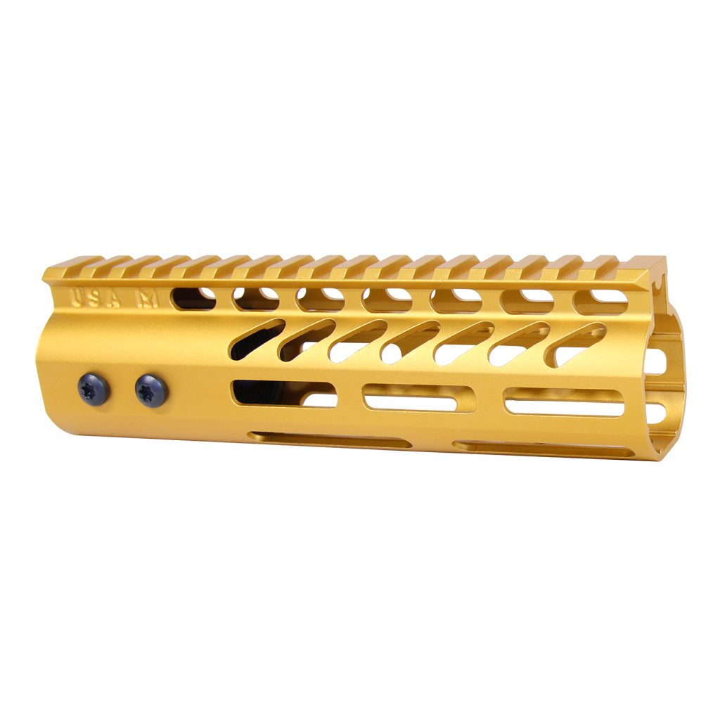 7" Ultra Lightweight Thin M-LOK Free Floating Handguard With Monolithic ...