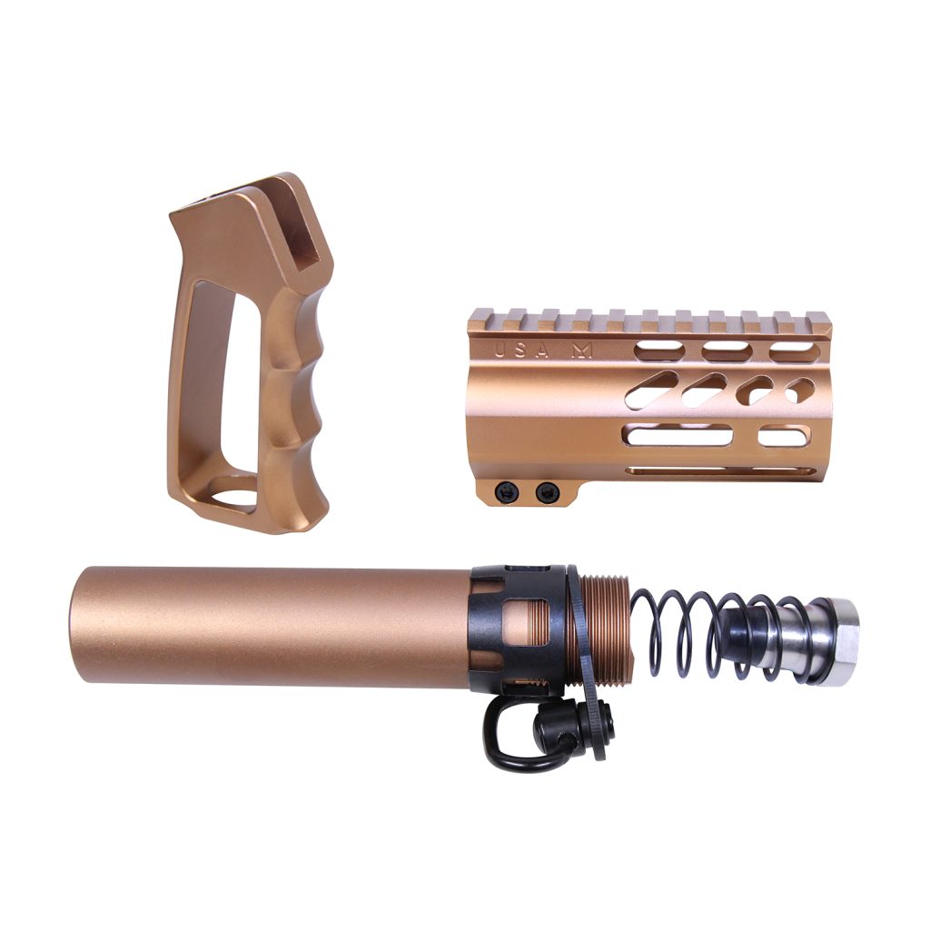 AR-15 Micro Pistol Furniture Set (Anodized Bronze) » Guntec USA
