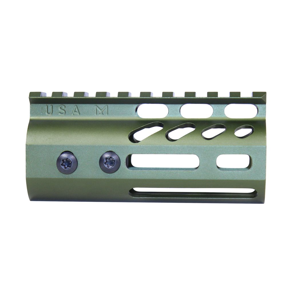 4" Ultra Lightweight Thin M-LOK Free Floating Handguard With Monolithic ...