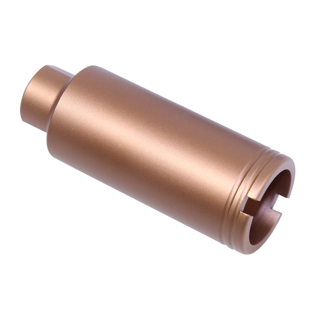 AR-15 Slim Line Cone Flash Can (Anodized Bronze) » Guntec USA