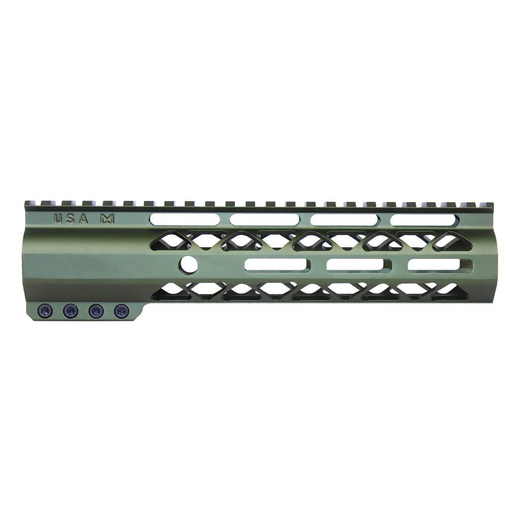 9 Inch Air-Lok Series M-LOK Free Float Handguard with Monolithic Top Rail