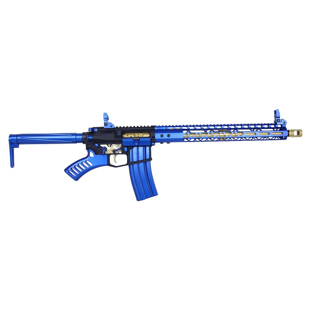 Ultralight Series Skeletonized Aluminum Featureless Grip (Anodized Blue ...