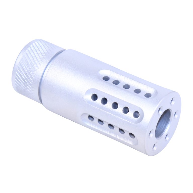 AR-15 Micro Barrel Shroud with Multi Port Muzzle Brake Unfinished Design