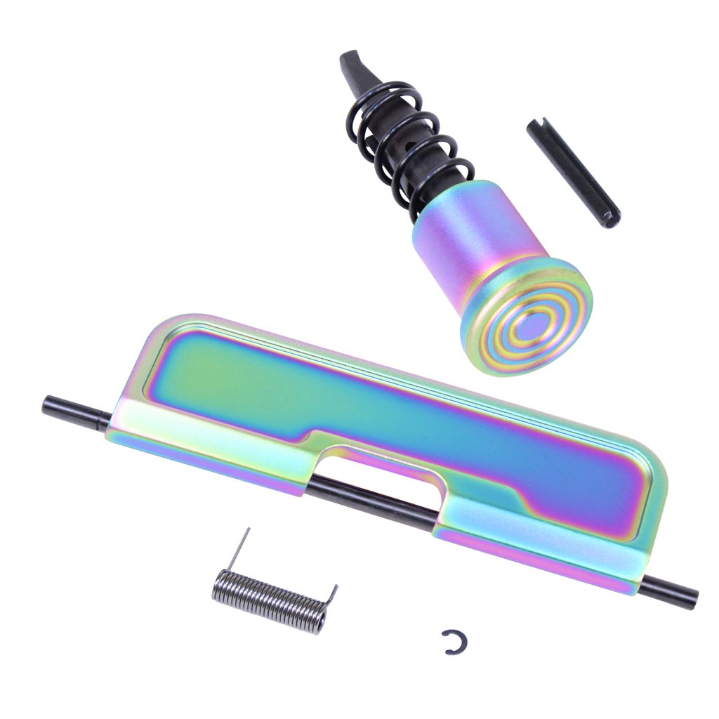 AR-15 Upper Completion Kit With Gen 3 Dust Cover (Matte Rainbow PVD ...