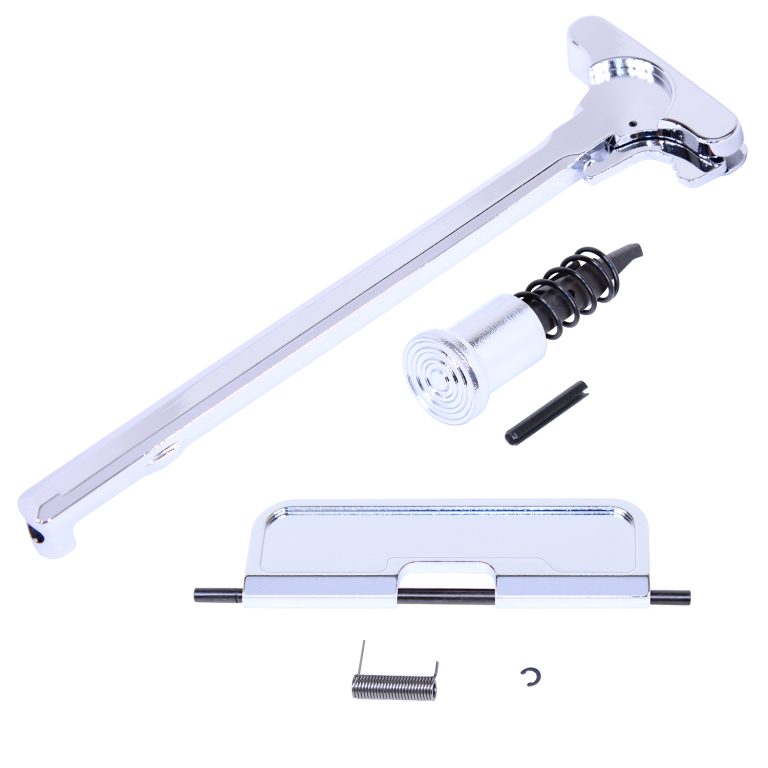 Chrome Finish AR-15 Upper Receiver Assembly Kit with Forward Assist