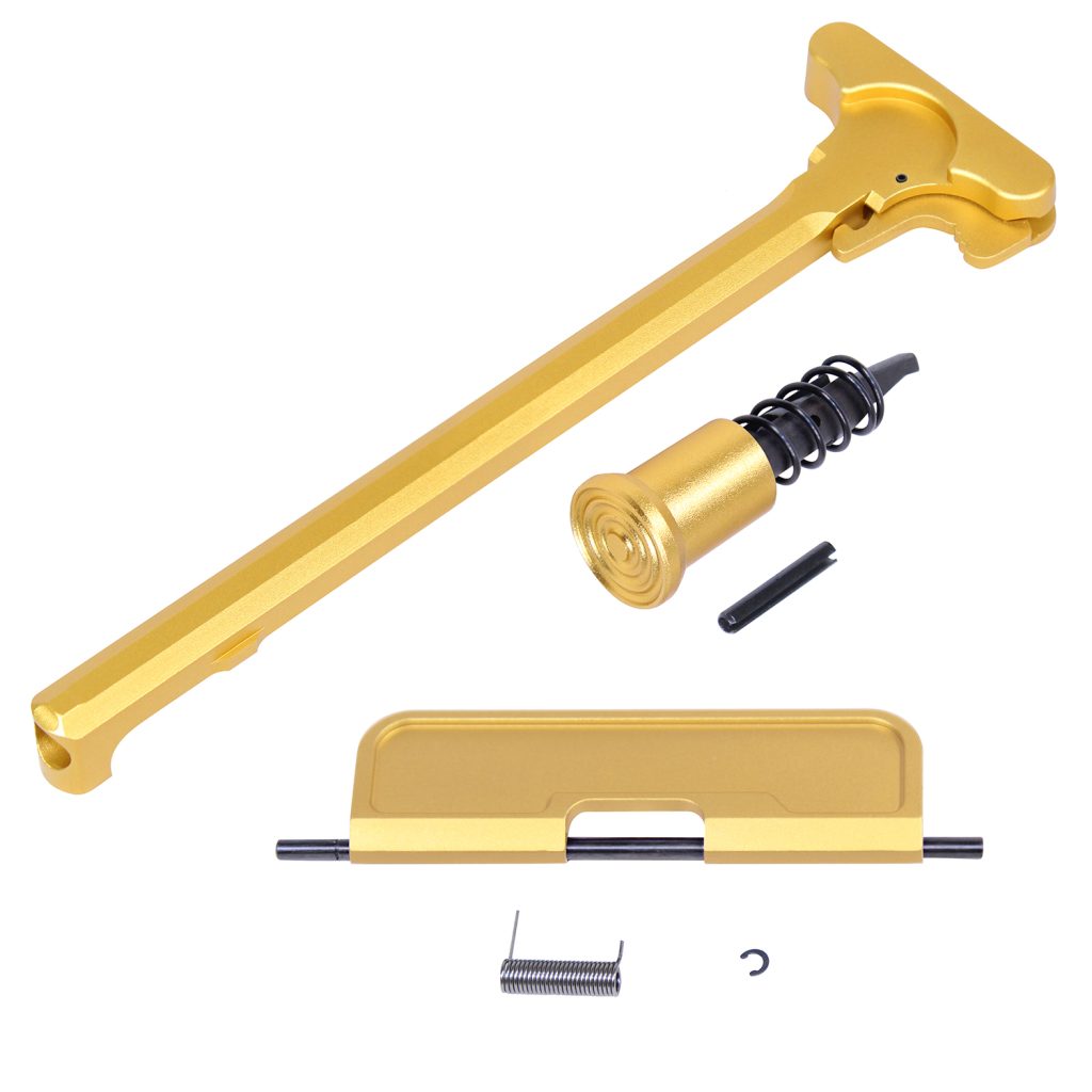 AR-15 Upper Receiver Assembly Kit Anodized Gold US Made