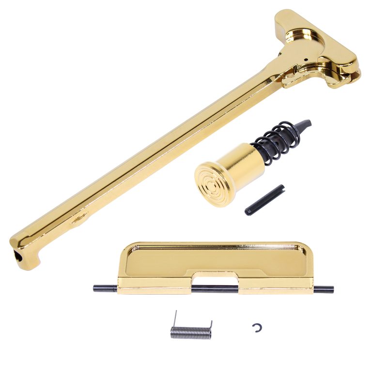Gold Plated AR-15 Upper Receiver Assembly Kit for 5.56 Build