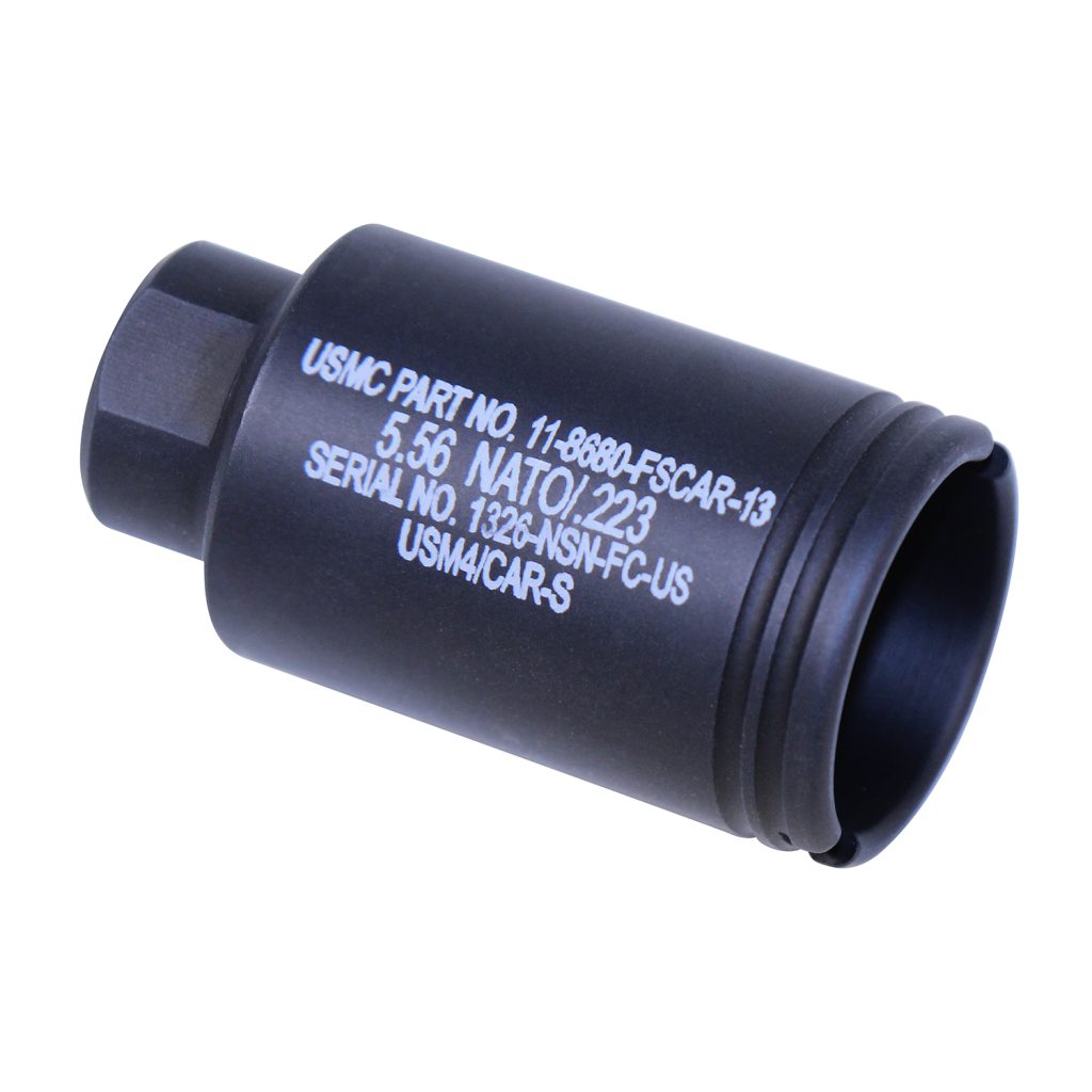 AR-15 Micro Slim Flash Can (Anodized Black) (Laser Engraved) » Guntec USA