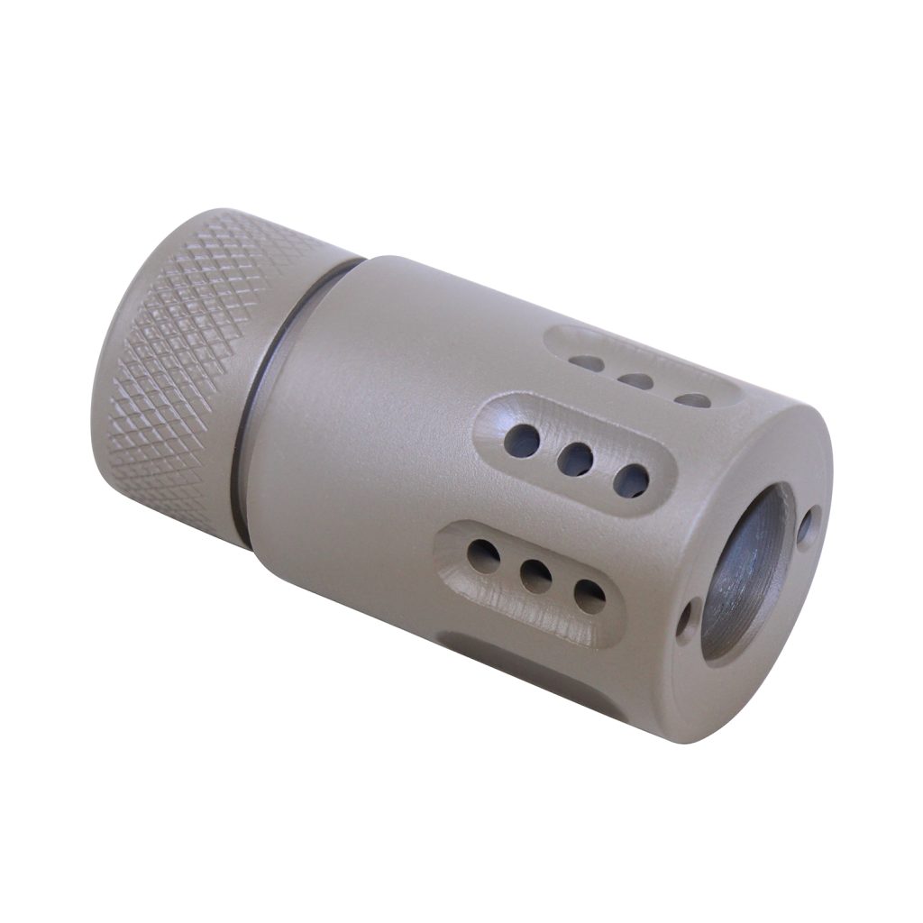 AR .308 Cal Mini Slip Over Barrel Shroud With Multi Port Muzzle Brake ...