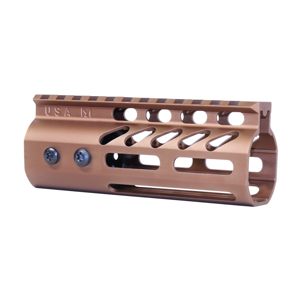 5" Ultra Lightweight Thin M-LOK Free Floating Handguard With Monolithic ...