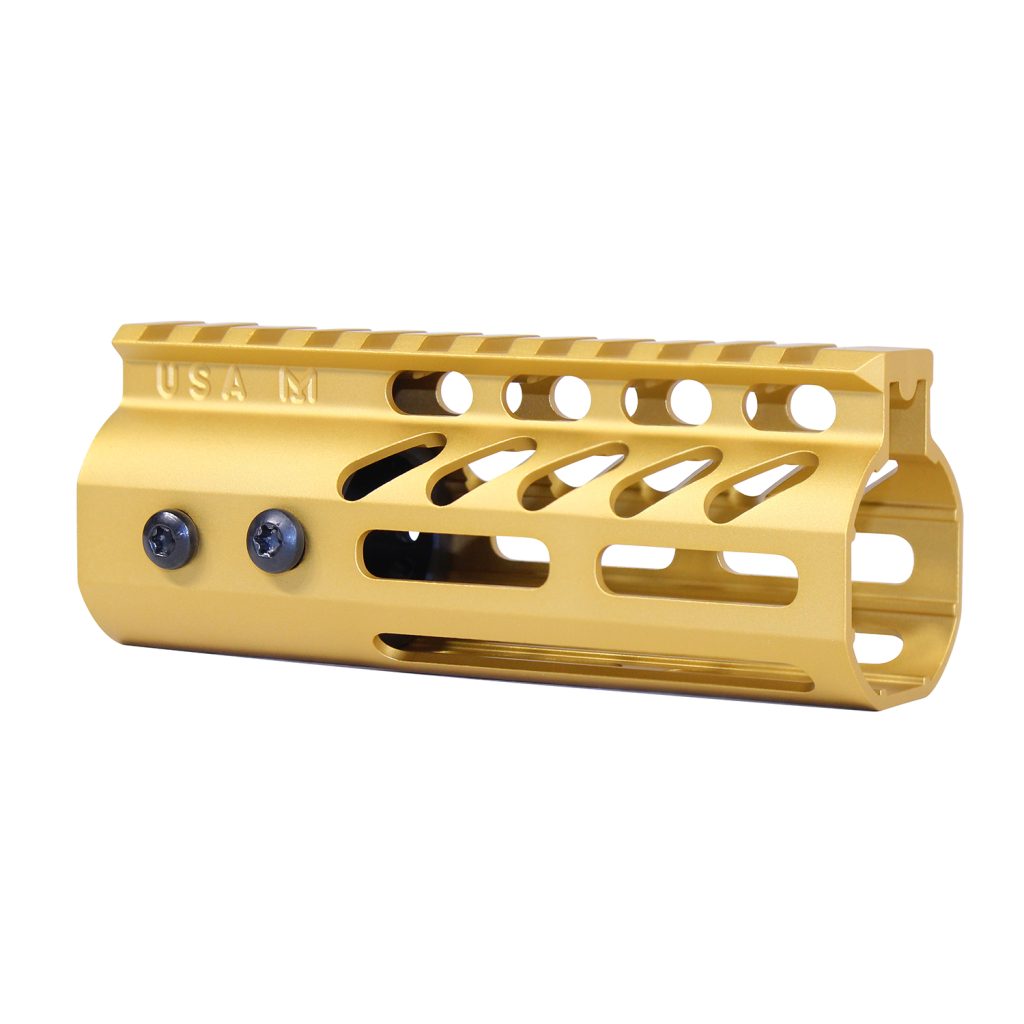 5" Ultra Lightweight Thin M-LOK Free Floating Handguard With Monolithic ...