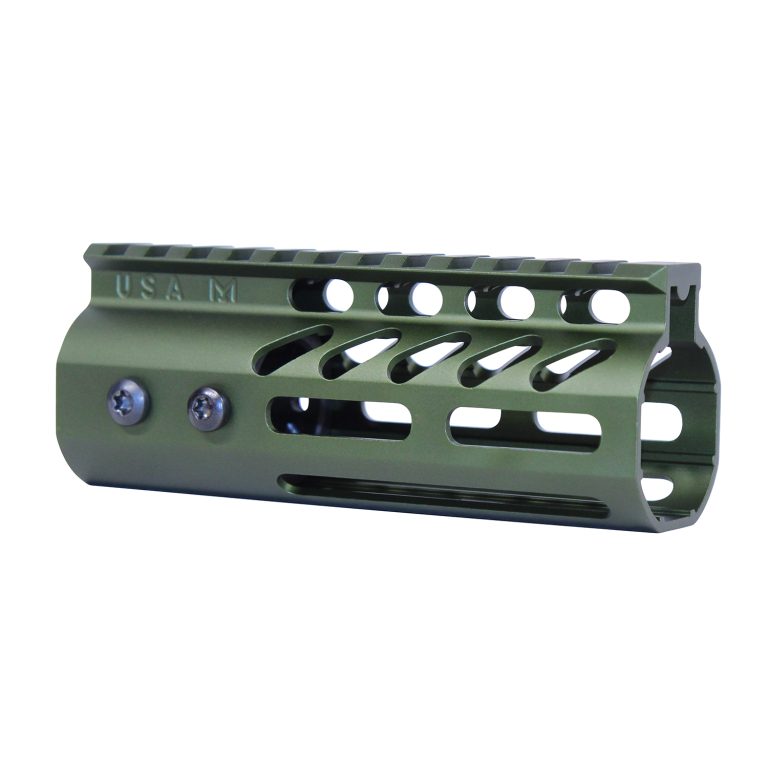 5" Ultra Lightweight Thin M-LOK Free Floating Handguard With Monolithic ...