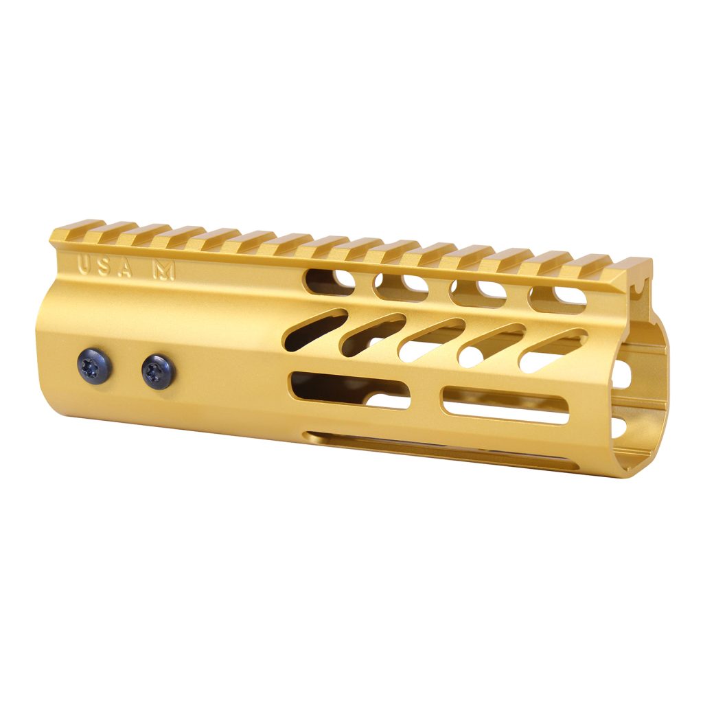 6" Ultra Lightweight Thin M-LOK Free Floating Handguard With Monolithic ...