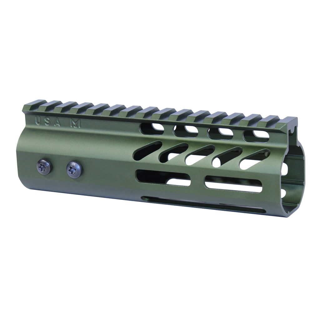 6" Ultra Lightweight Thin M-LOK Free Floating Handguard With Monolithic ...