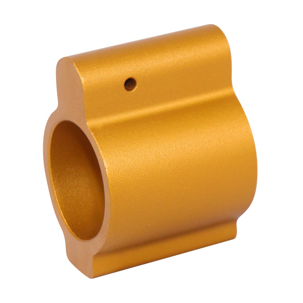 AR-15 Aluminum Low Profile .750 Gas Block (Anodized Orange) » Guntec USA