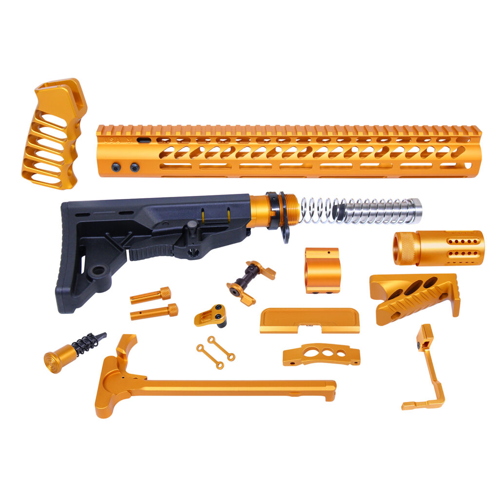 AR-15 Ultimate Rifle Kit (Anodized Orange) » Guntec USA