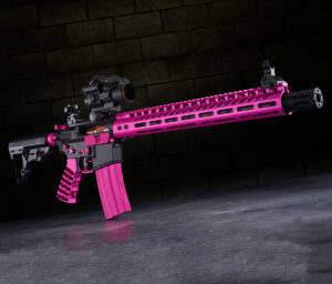 AR-15 Ultralight Series Complete Furniture Set (Anodized Pink) » Guntec USA
