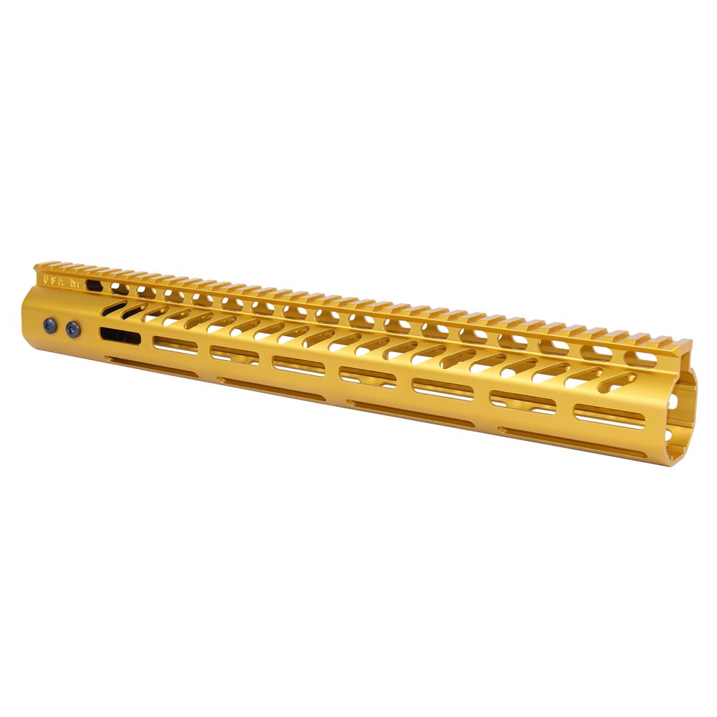 15" Ultra Lightweight Thin M-LOK System Free Floating Handguard With ...