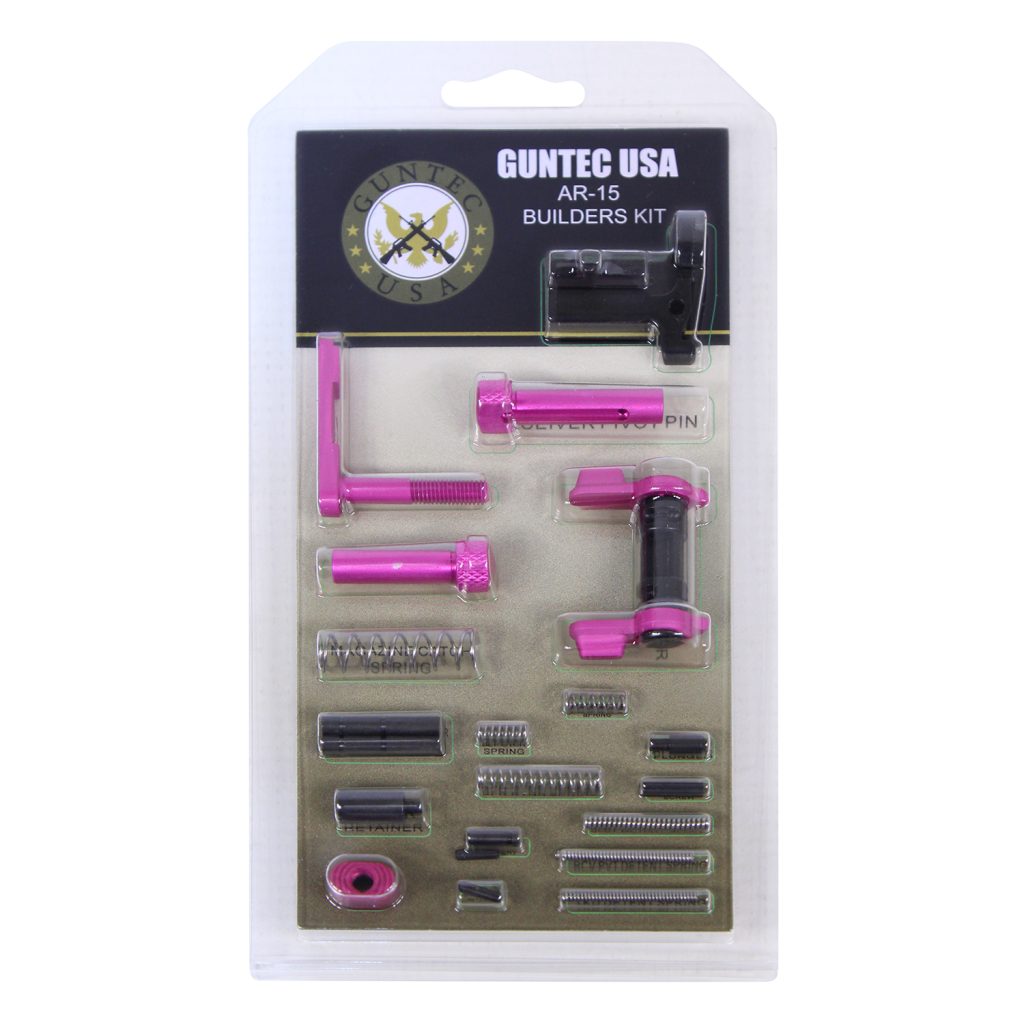 AR-15 Builders Kit With Ambi Safety (Anodized Pink) » Guntec USA