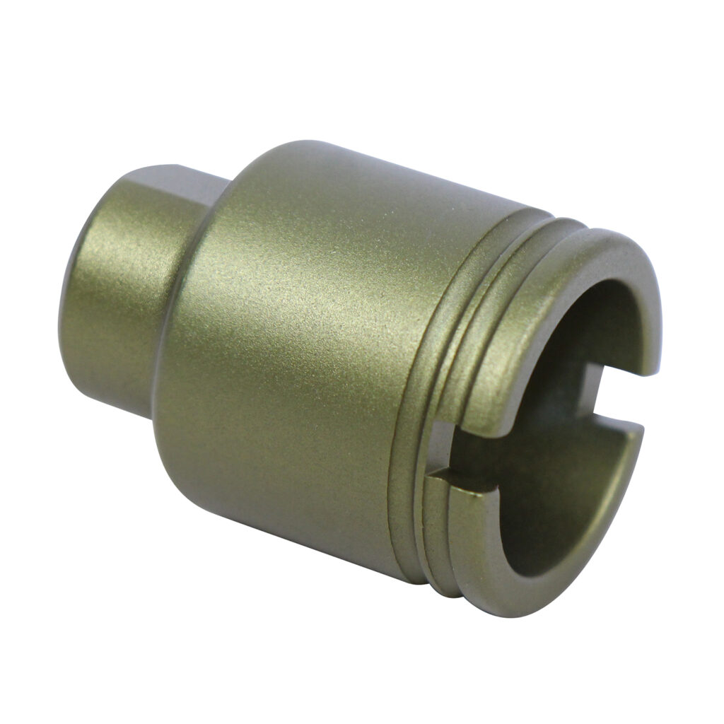 AR .308 Cal Stubby Slim Compact Flash Can (Anodized Green) » Guntec USA