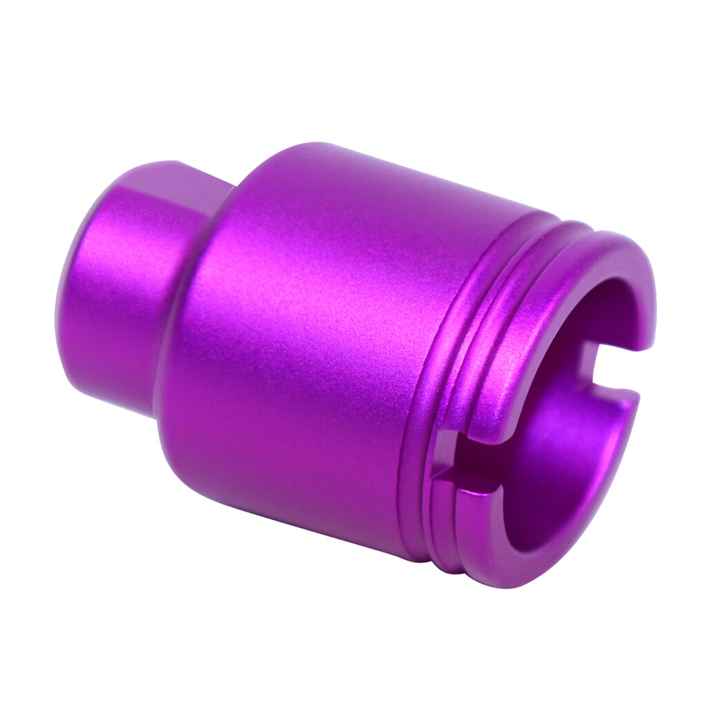 AR .308 Cal Stubby Slim Compact Flash Can (Anodized Purple) » Guntec USA