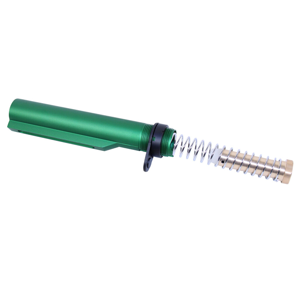 AR-15 Mil-Spec Buffer Tube Set (Anodized Irish Green) » Guntec USA