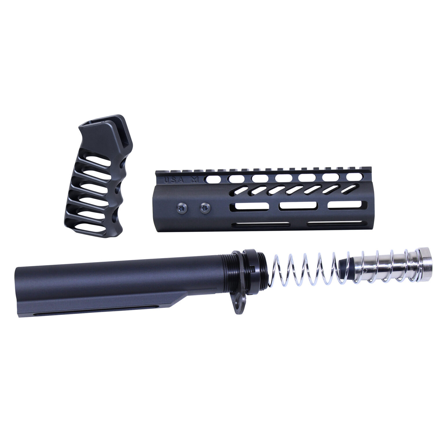 AR .308 7" Pistol Brace Build Kit with MLOK Handguard and Anodized ...