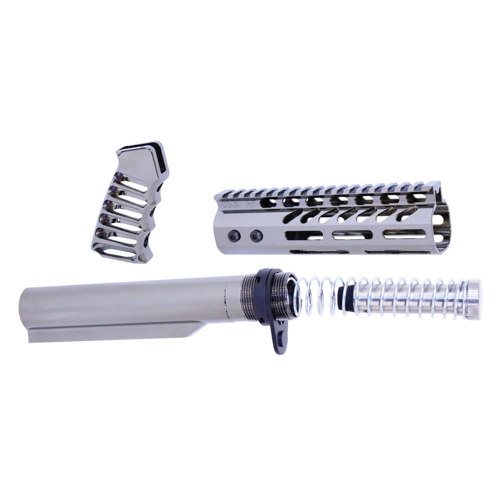 AR-15 7 Inch Pistol Brace Build Kit with Milspec Buffer Tube and Black ...